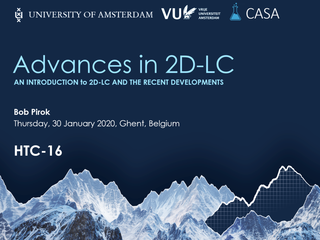 2D-LC Tutorial at HTC-16 - Chemometrics & Advanced Separations (CAST)